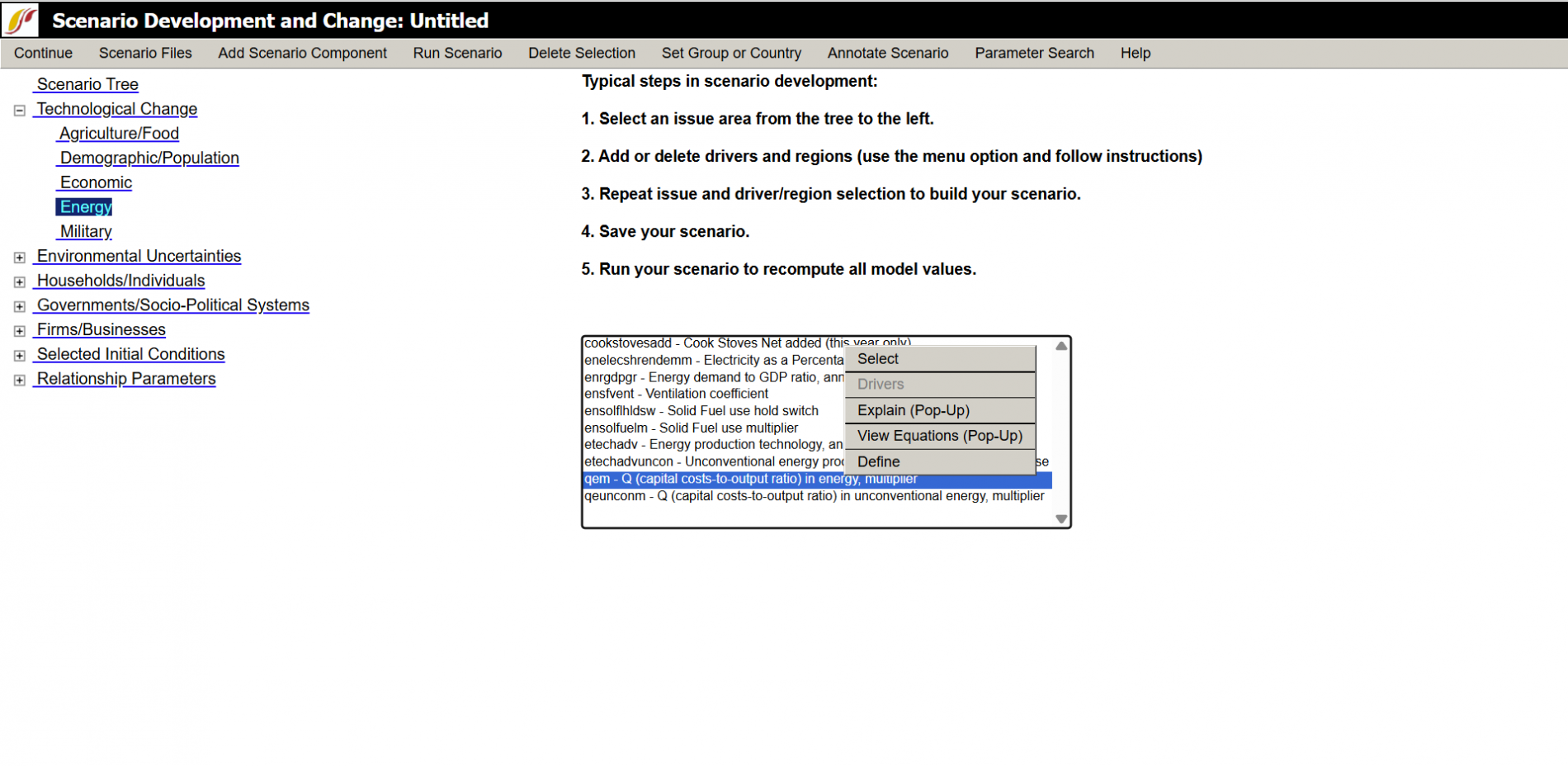 Quick Scenario Analysis with Tree - Pardee Wiki